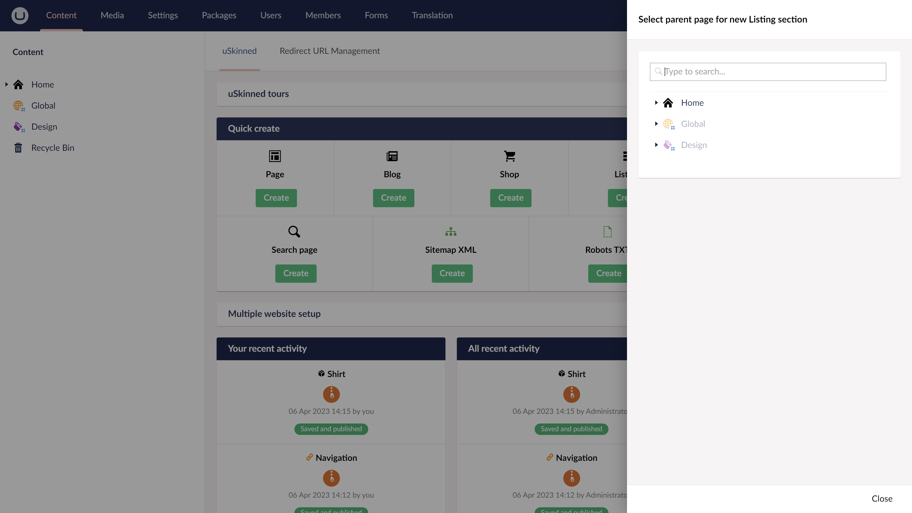 Create An Interactive Listing With Uskinned For Umbraco