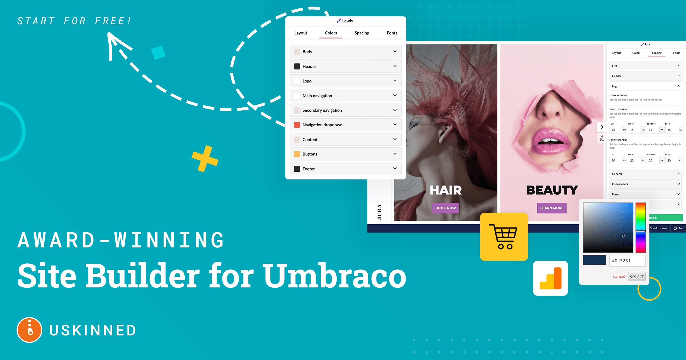 Site Builder and themes for Umbraco 8, 9, 10 & 11